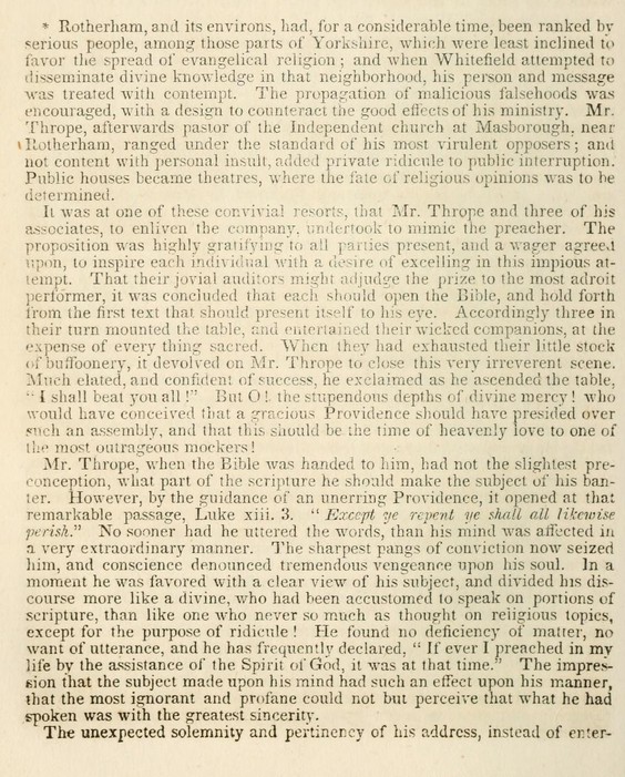 The Conversion of Mr. Thorpe