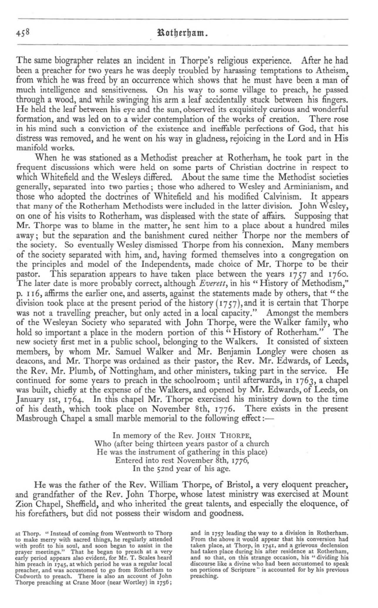 The Conversion of Mr. Thorpe